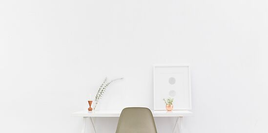 Biano blogger: Pracovní koutek s nádechem minimalismu