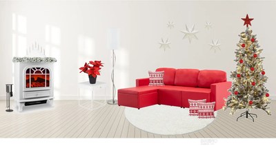 Vánoční obývací pokoj