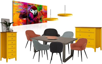 Exotické stolování barevné