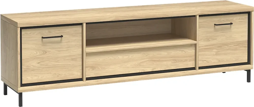 Mediolan TV stolek M13 kovové nožičky Natural Hikora
