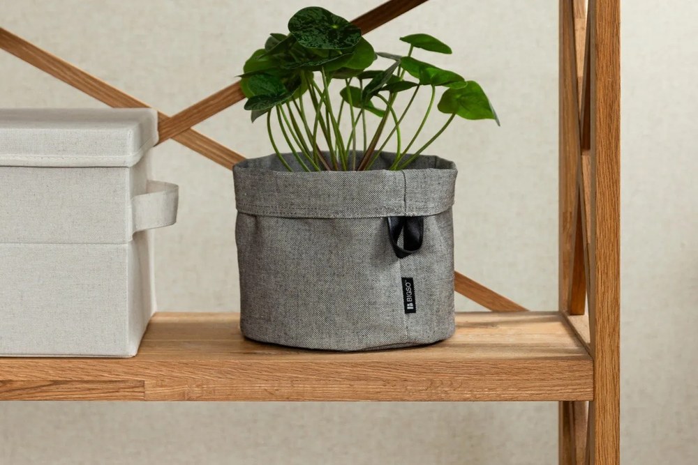 Béžový látkový úložný box s víkem 27x36x19 cm Soft Storage Small – Bigso
