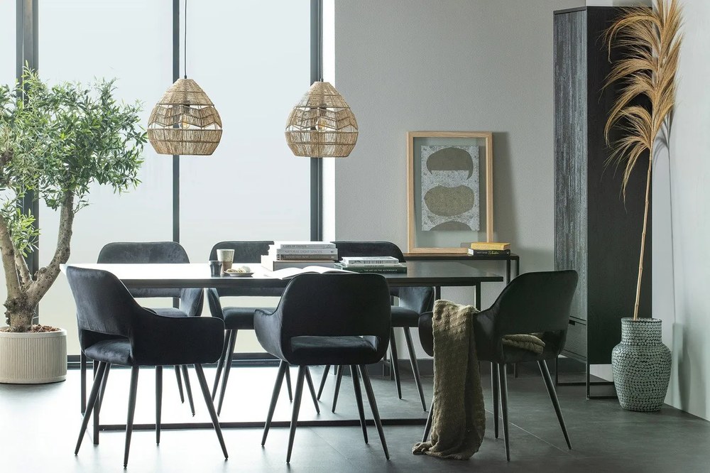 Černá šatní skříň z jasanového dřeva 60x210 cm Silas – WOOOD