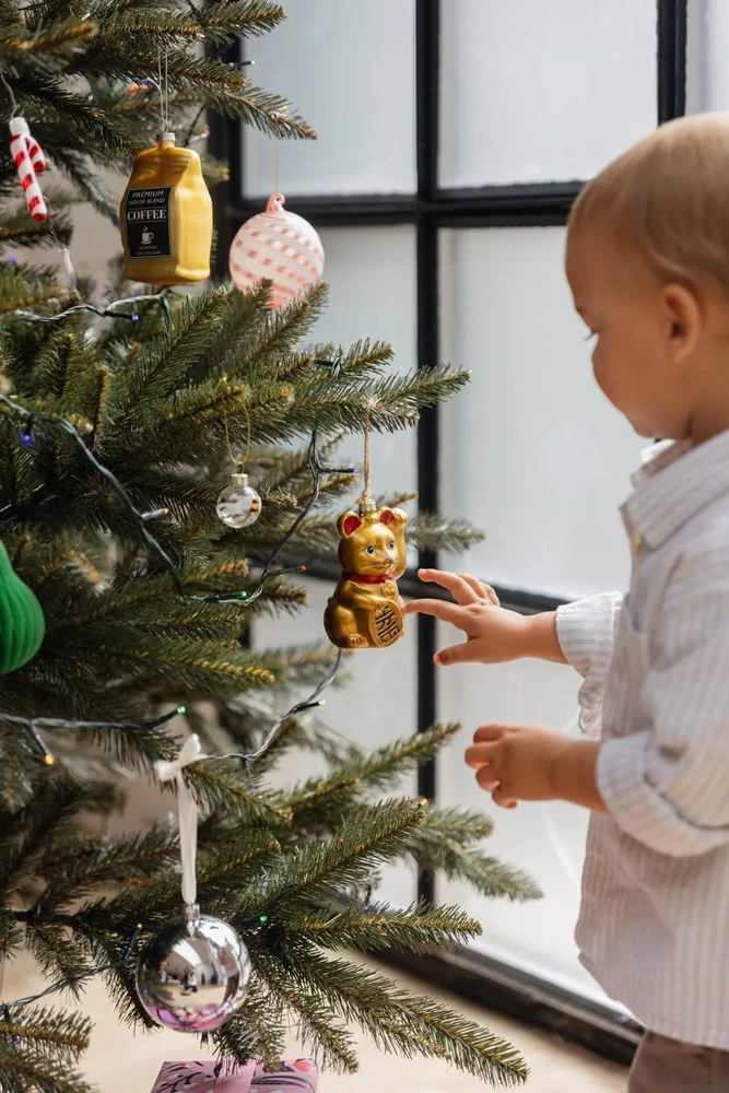 Stříbrné vánoční ozdoby v sadě 10 ks Casa Selección Navidad, ø 5 cm