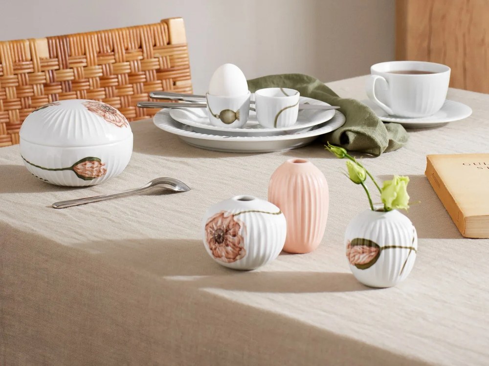 Bílý porcelánový talíř Kähler Design Hammershøi Poppy, ø 27 cm