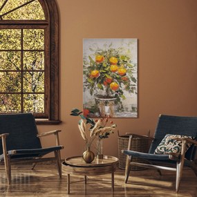 Obraz s ručně malovanými prvky na plátně 70x100 cm Oranges – Styler