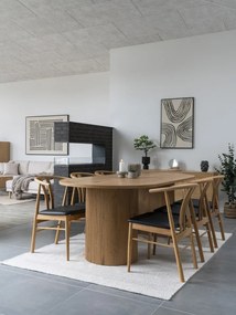 Jídelní židle z imitace kůže v černo-přírodní barvě Artenara – House Nordic