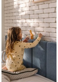 Modrá boxspring postel s úložným prostorem 180x200 cm Elva Bold Line – Bonami Selection