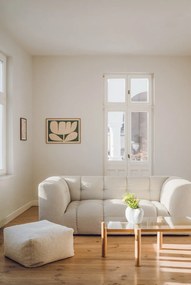 Konferenční stolek se skleněnou deskou v přírodní barvě 55x105 cm Kob – noo.ma