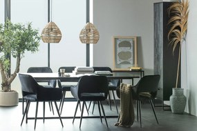Černá šatní skříň z jasanového dřeva 60x210 cm Silas – WOOOD