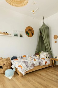 Dětský úložný koš z vodního hyacintu s víkem Bloomingville Mini, ⌀ 42 cm