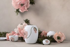 Bílá porcelánová váza Kähler Design Poppy, výška 13 cm