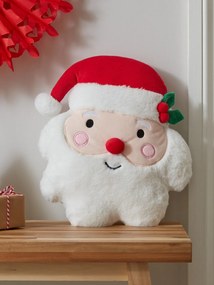 Plyšový dekorační polštář s vánočním motivem 38x32 cm Christmas Santa – Catherine Lansfield