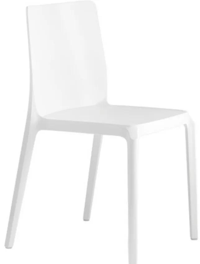 OnaDnes -20% Pedrali Bílá plastová jídelní židle Blitz 640