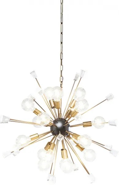 Lustr Crystal Bomb Brass O93cm