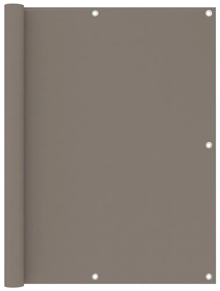 Balkónová zástěna taupe 120 x 400 cm oxfordská látka 134993