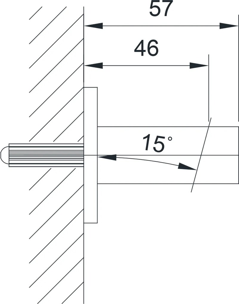 Sapho Jumper JM470 držák sprchy chrom