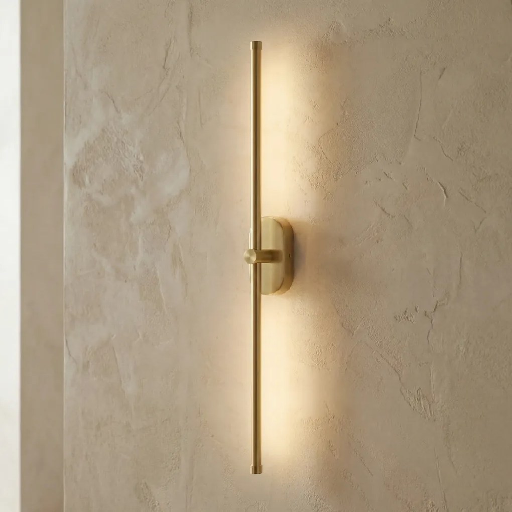Toolight Toolight, LED nástěnné svítidlo 80cm, 13W, 4000K, 1000lm, APP1894-1W, zlatá matná, OSW-66049