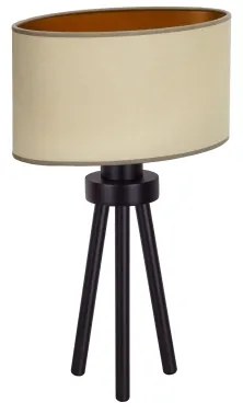 Duolla - Stolní lampa OVAL VEGAN 1xE27/15W/230V pr. 30 cm béžová