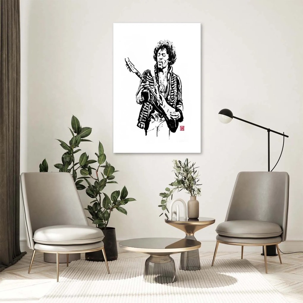Gario Obraz na plátně Jimi Hendrix - Péchane Rozměry: 40 x 60 cm