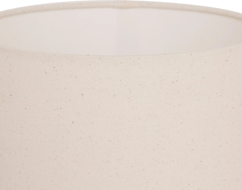 Stojací lampa textilní stínidlo RAFA dřevěné nohy, Ø 24 x 107 cm
