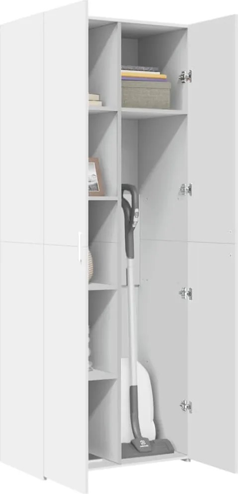 Skříň highboard bílá 70 x 42,5 x 185 cm kompozitní dřevo 3281427
