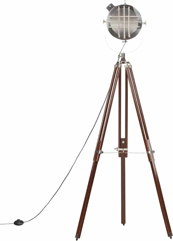 Stojací lampa na stativu masivní mangovníkové dřevo 180 cm 286203