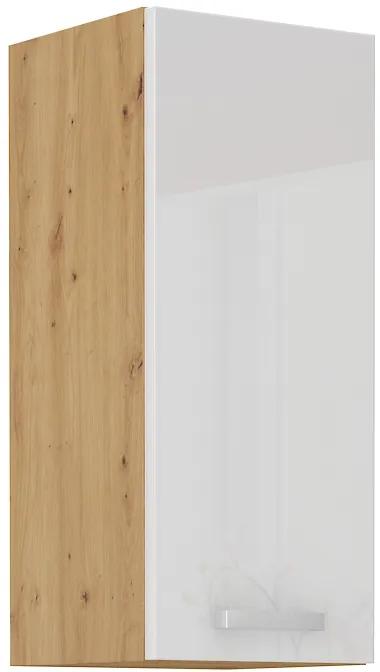 STL 30 cm skříňka horní jednodveřová ARTISAN (výška 90 cm) Barevné provedení ARTISAN: Cappuccino lesk
