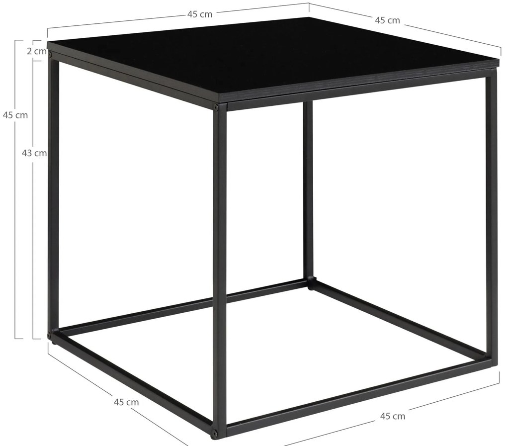 Nordic Experience Černý odkládací stolek Energy