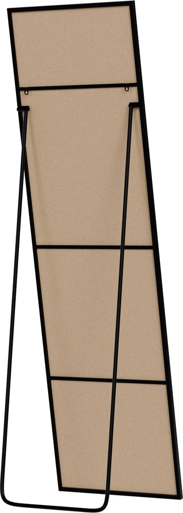 Zrcadlo Benicia 140x40 cm – černá-matt