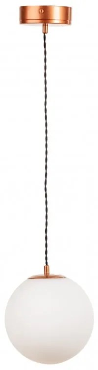 T-BIS Závěsný lustr koule ZINGA COPPER/průměr 20 cm