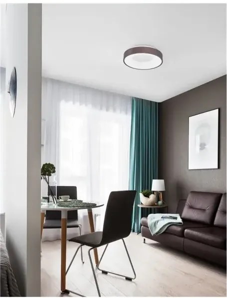 Stropní svítidlo LED se stmíváním Rando Thin 38 3000K hnědá