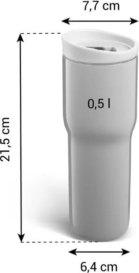 TESCOMA Termohrnek CONSTANT PASTEL 0,5 l, nerez