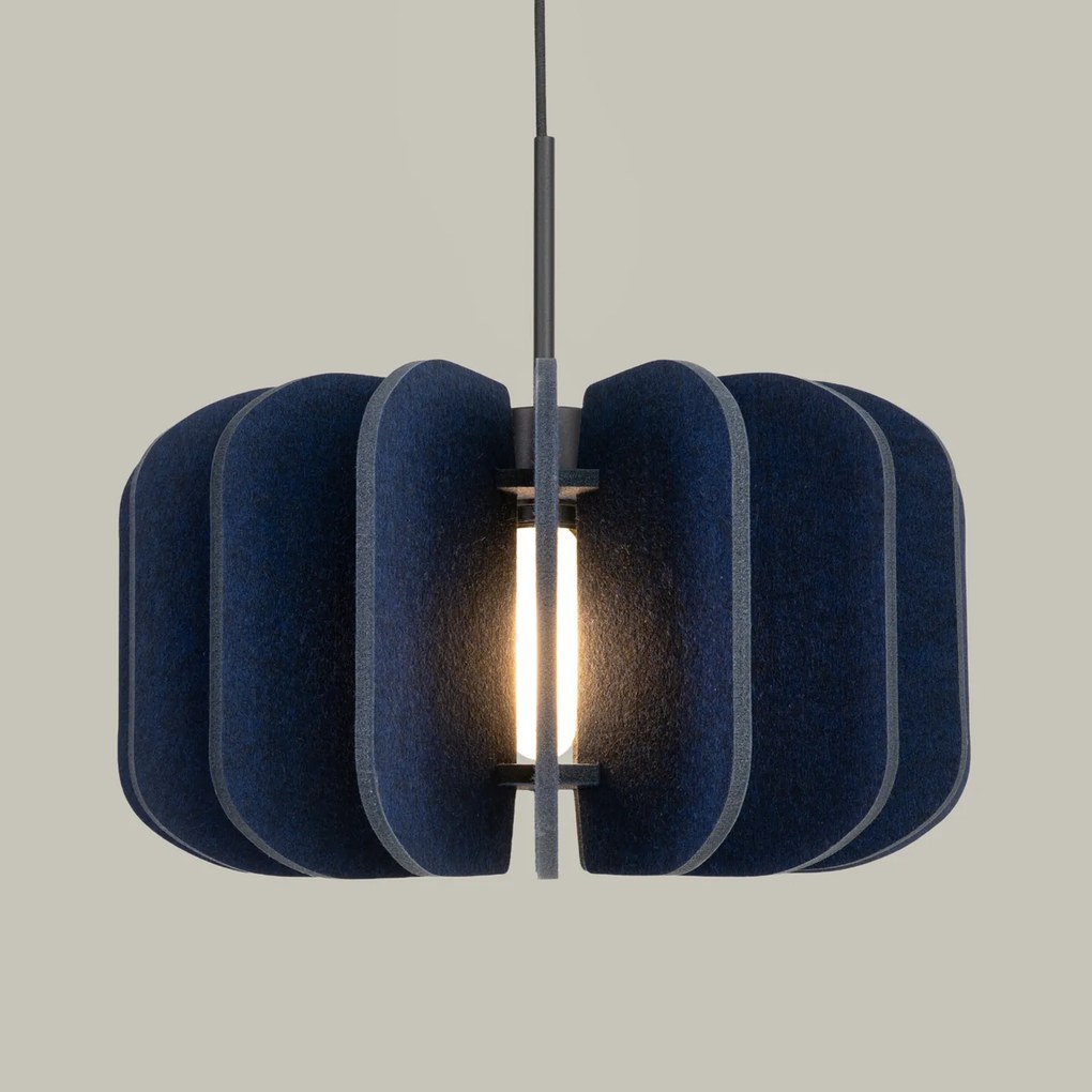 Sollux Lighting Závěsná lampa MULA 45 tmavě modrá
