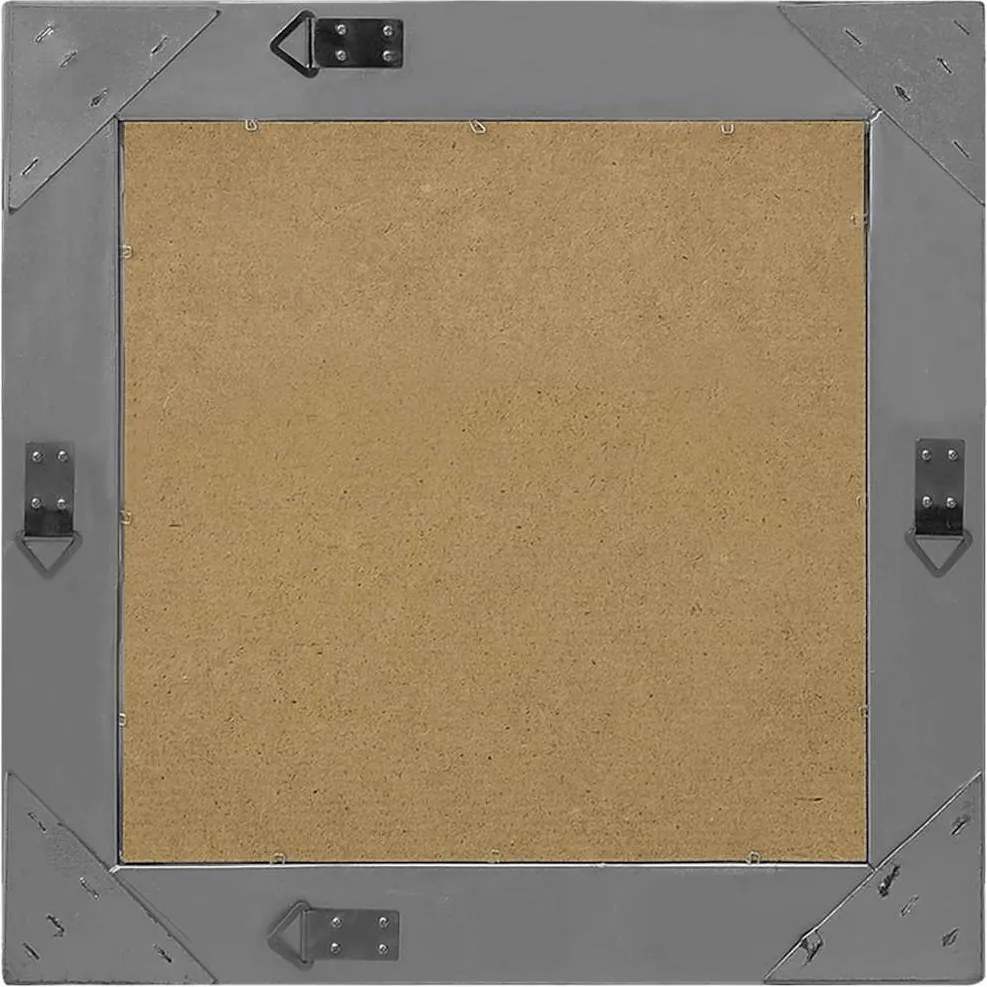 Nástěnné zrcadlo barokní styl 50 x 50 cm černé 320315