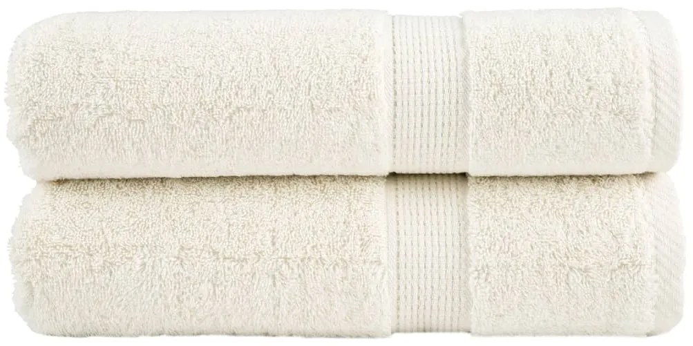 Premium ručníky SOLUND 2 ks krémové 70 x 140 cm 600 g/m² 137476