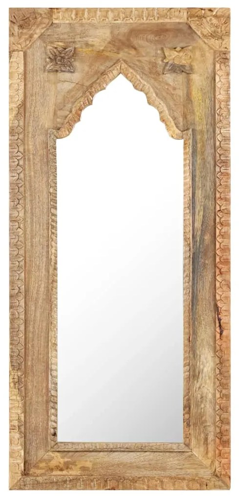 321650 vidaXL Zrcadlo 50 x 3 x 110 cm masivní mangovníkové dřevo
