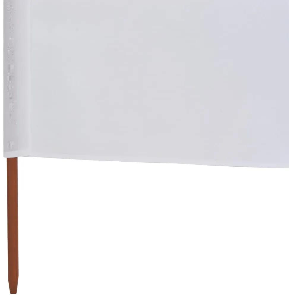 9dílná zástěna proti větru textil 1200 x 80 cm pískově bílá