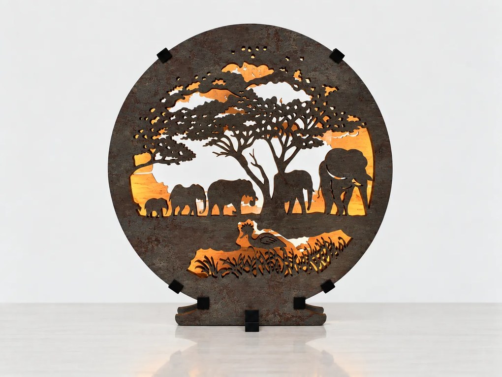 Li-Go "Sloni" lampa 20x22 cm provedení povrchu: bříza