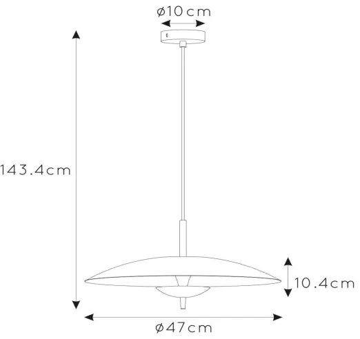 Lucide 30461/09/30 - LED Stmívatelný lustr na lanku VULCAN LED/9W/230V černá