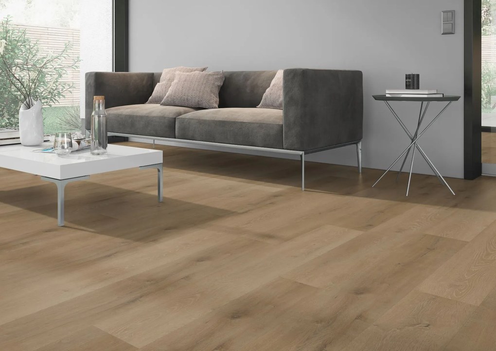 Vinylová podlaha lepená ECO 55 059 Prestige Oak Light Amber, 1219,2 x 184,1 mm, Oneflor
