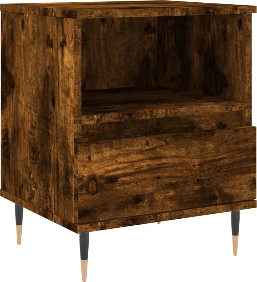 vidaXL Noční stolek 40x35x50 cm kompozitní dřevo [830614] Barva: Betonová šedá