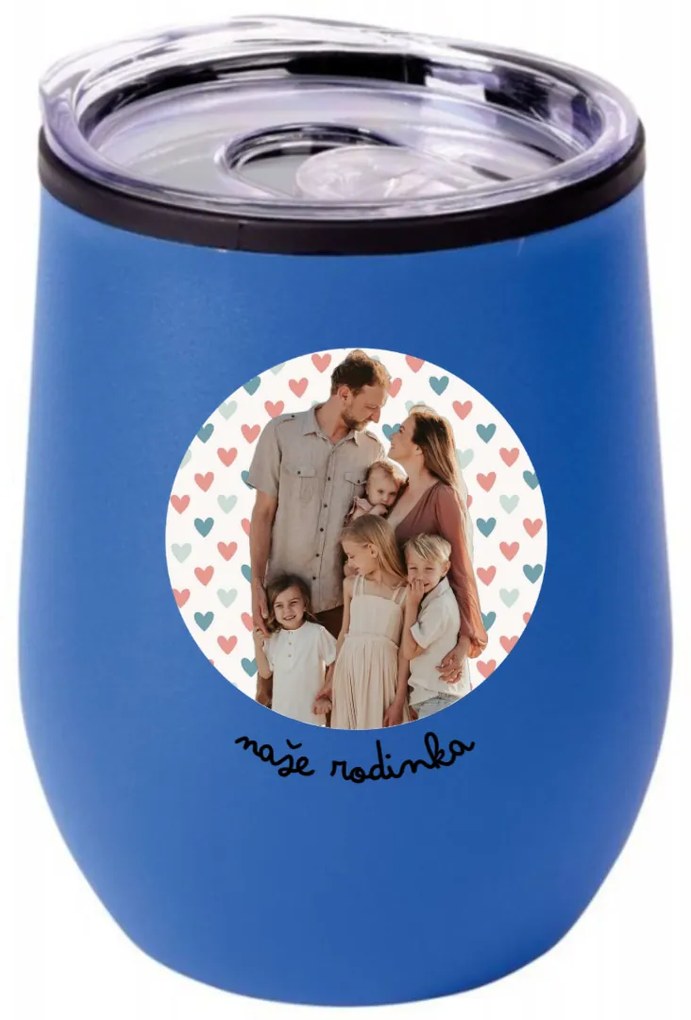 Personalizovaný termohrnek "bowl" s výřezem fotky na podkladu