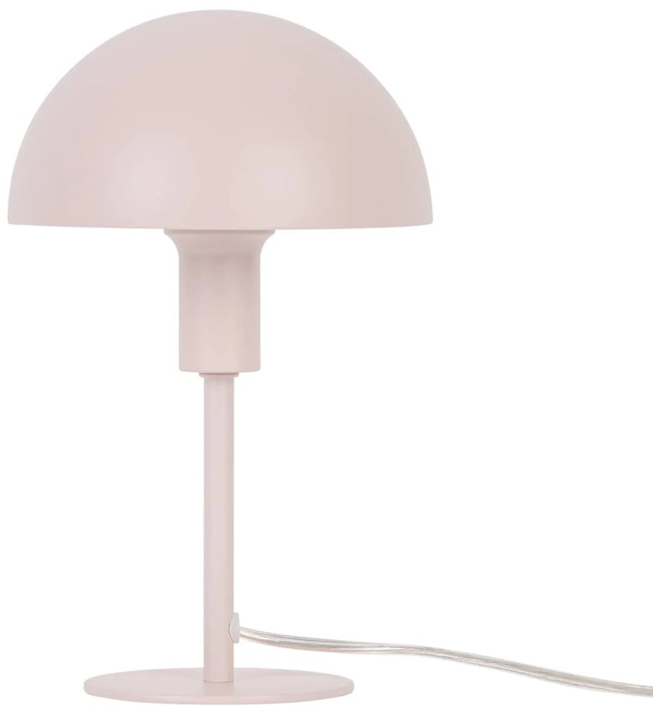 Stolní lampa Ellen mini z kovu, růžová