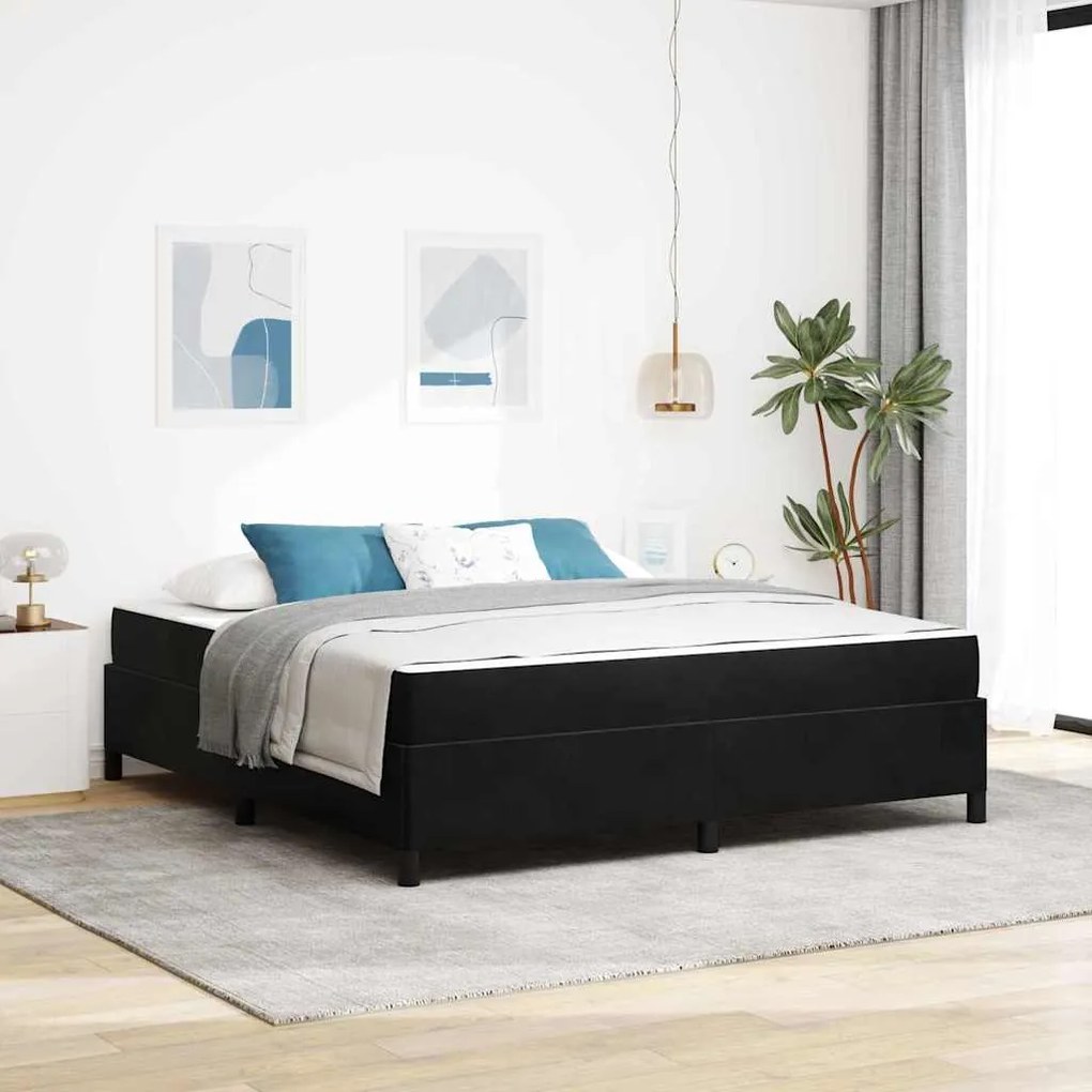 Rám postele Černá 180 x 200 cm textil 3399080