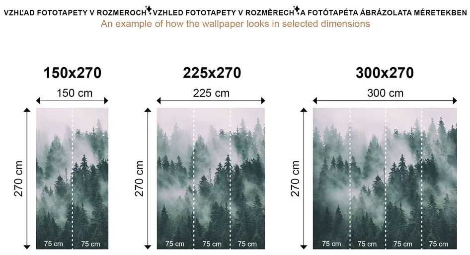 Samolepící tapeta tropické stromy s vintage nádechem