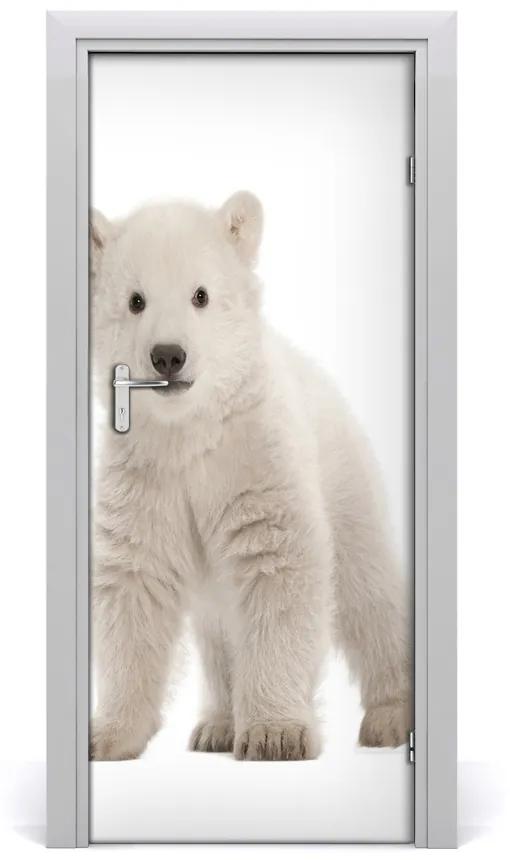 Samolepící fototapeta na dveře Lední medvěd 75x205 cm