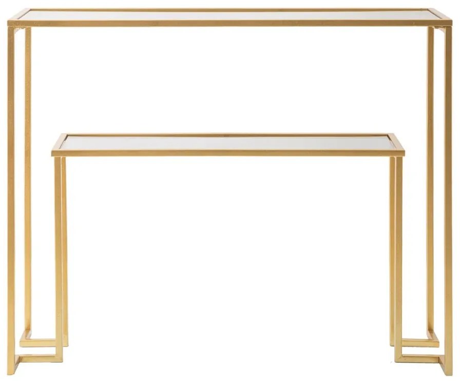 Designová konzole Wambleeska 100 cm zlatá