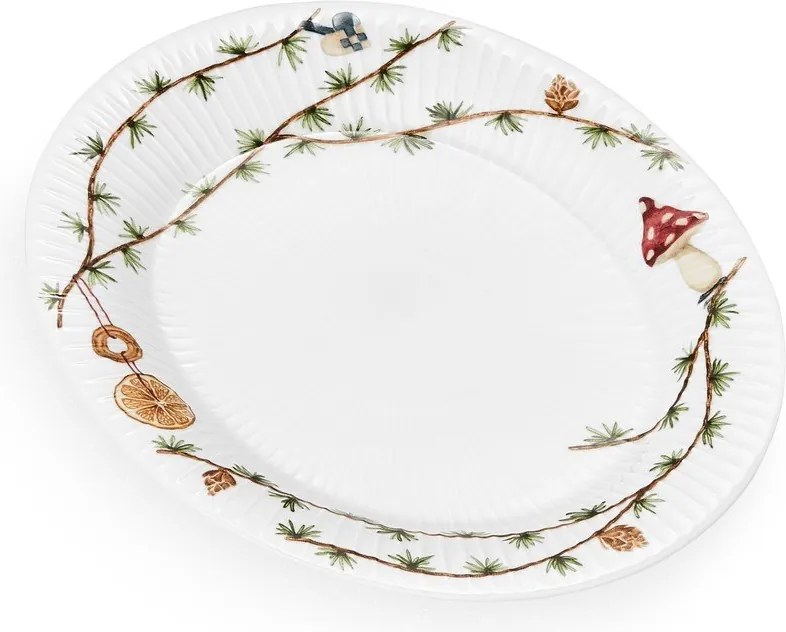 Porcelánový tác s vánočním motivem 22,5x28,5 cm Hammershøi Christmas – Kähler Design