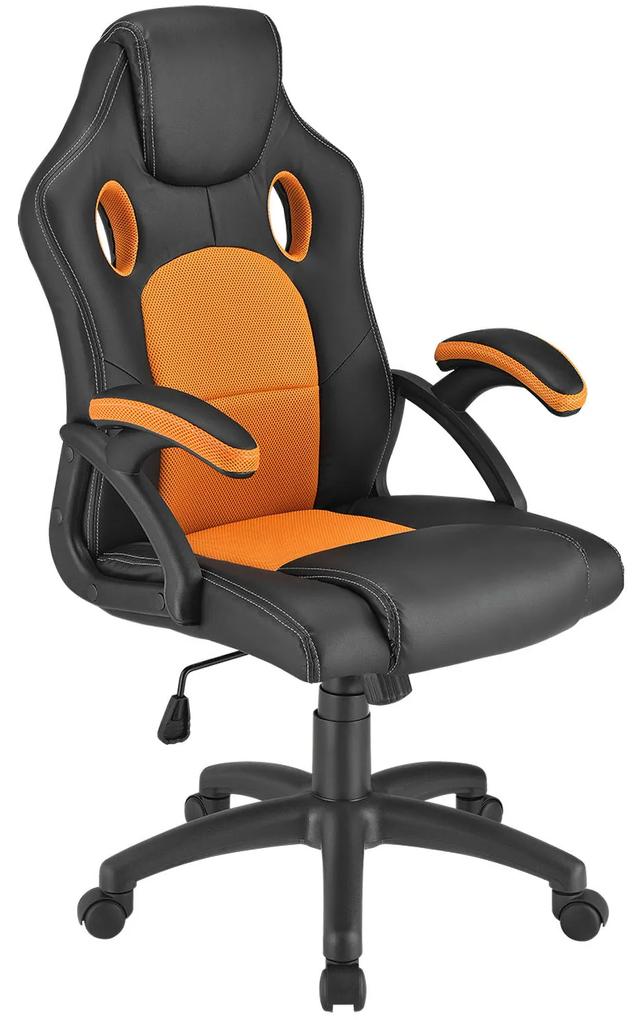 InternetovaZahrada - Kancelářská židle Montreal - černo / oranžová