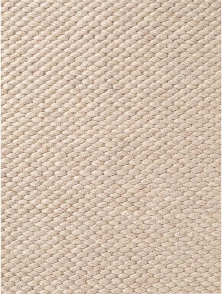 Béžový ručně tkaný vlněný kulatý koberec ø 200 cm Lyon Beans – Elle Decoration